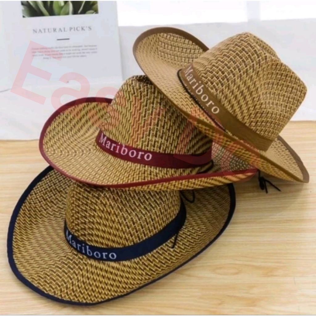 FARMER HAT/TOPI MENGKUANG/TOPI COWBOY/GARDENING HAT/TOPI KERJA | Shopee ...