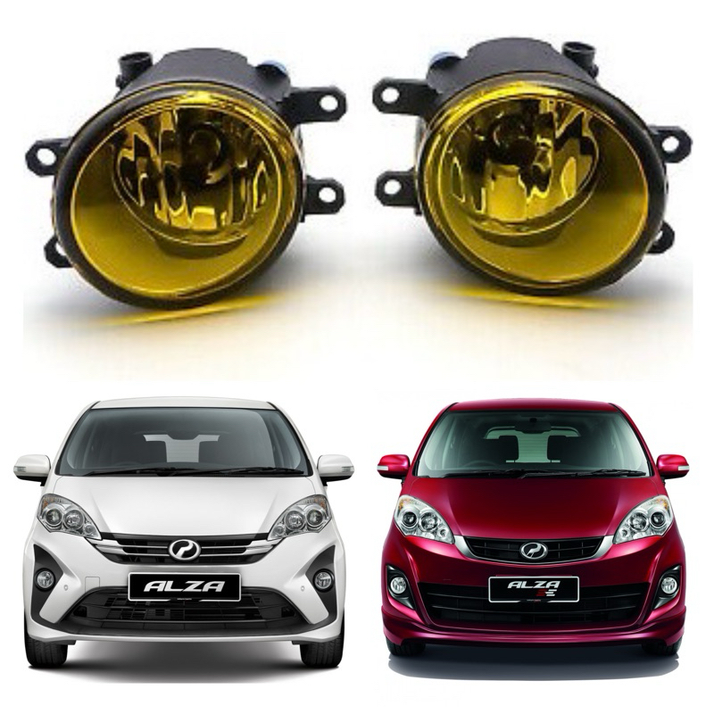 (YELLOW) Perodua Alza (2014 / 2018) Fog Lamp Spot Sport Lights Set ...