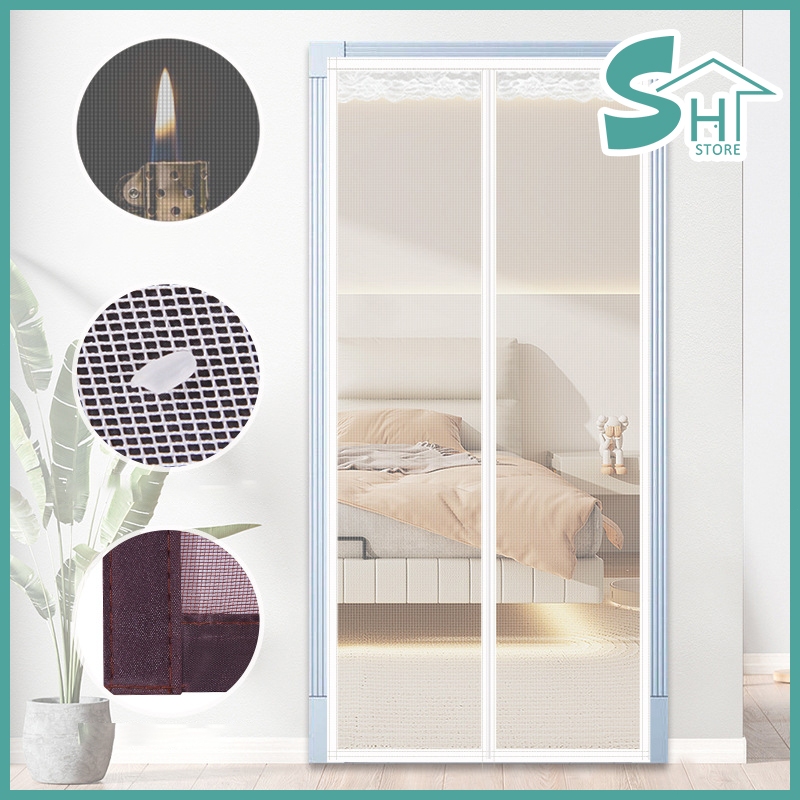Magnetic Mosquito Net Door Summer Anti Bug Fly Door Curtains Mesh ...