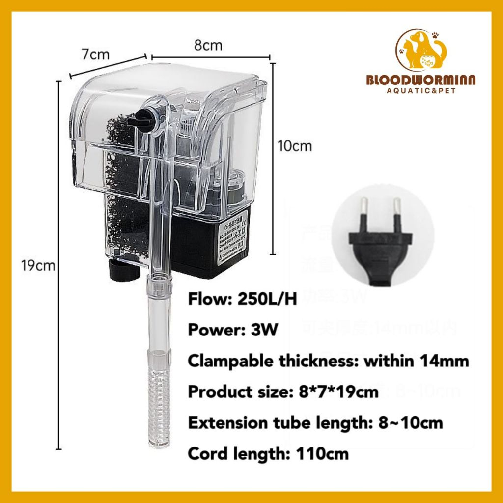EXTERNAL HANGING FILTER 250L /H 外挂式过滤器(READY STOCK) | Shopee Malaysia