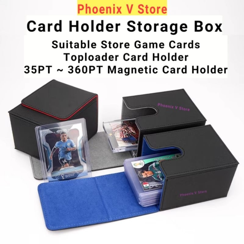 🔥‼️ORIGINAL‼️🔥 Storage Box Ultra Pro BCW 35PT Magnetic Card Holder Toploader Yugioh Pokemon One ...
