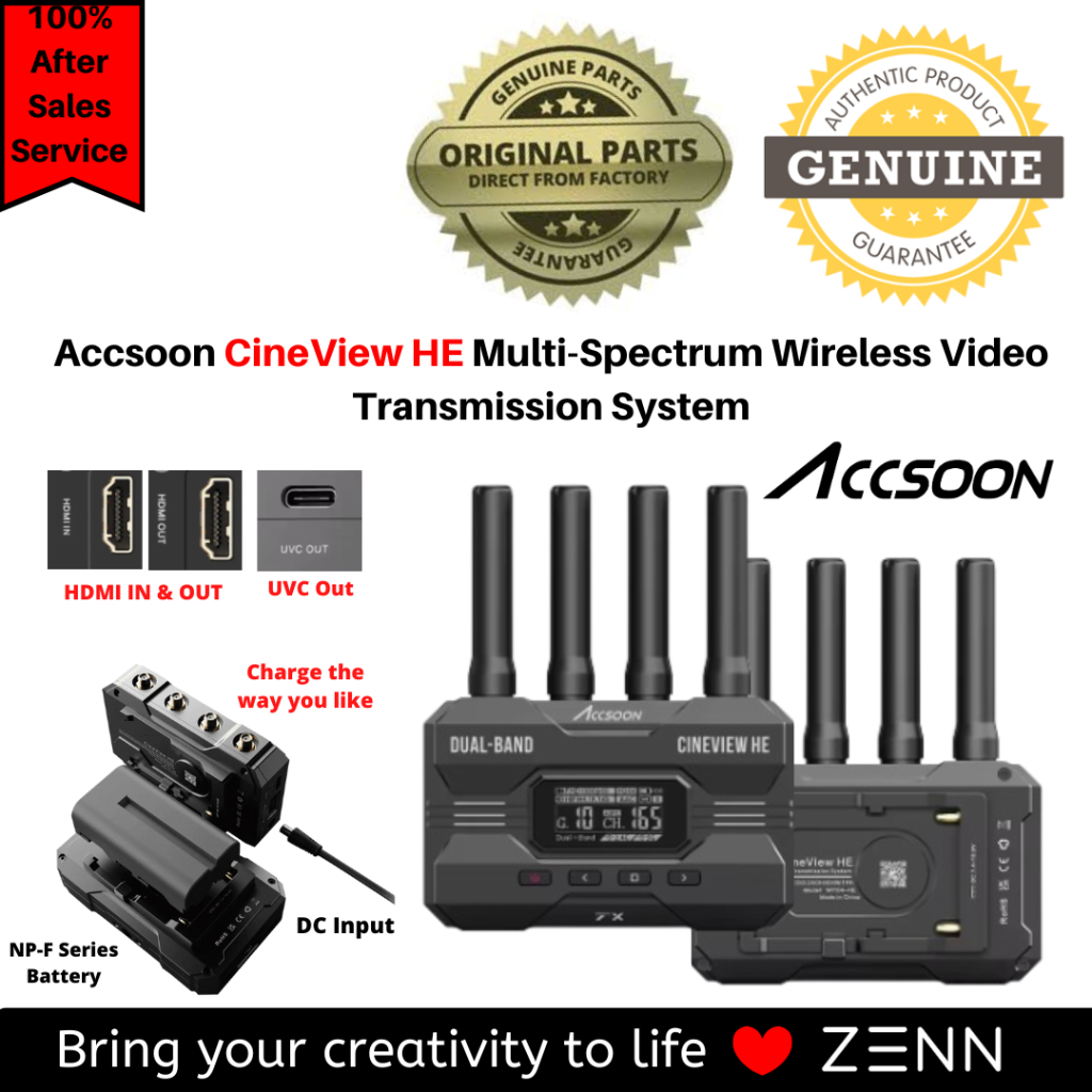Accsoon CineView HE Multi-Spectrum Wireless Video Transmission System ...