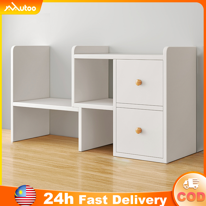 MuToo Office Table Book Shelf Top Storage Rack Portable Magazine ...