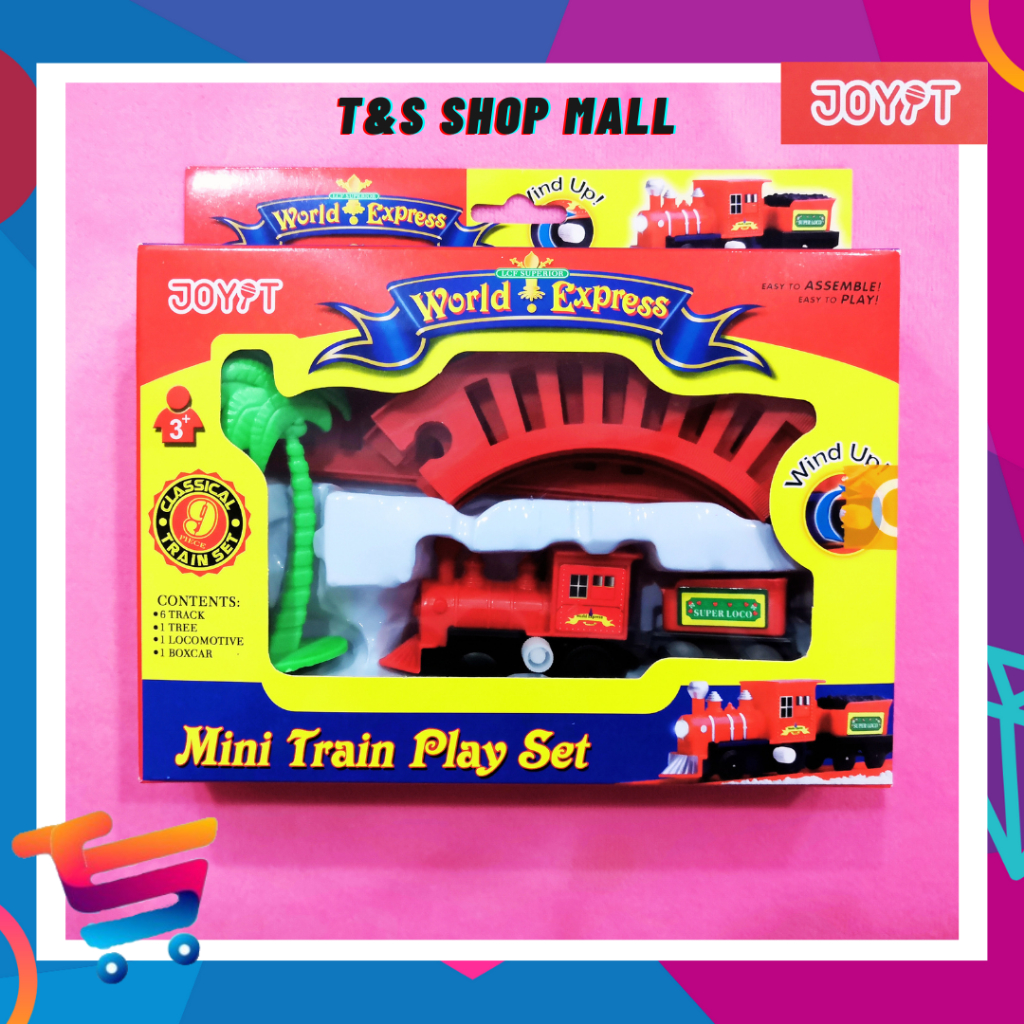 Joyit Toy Mini Train Set Wind Up And Play Mainan Kereta Api Eco Shop Toy