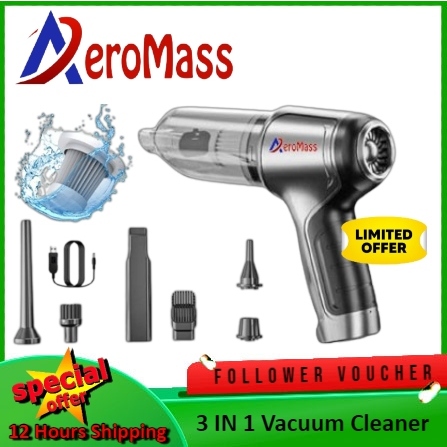 AeroMass 3-in-1 Cordless Vacuum Cleaner: Wireless Dust Blower ...