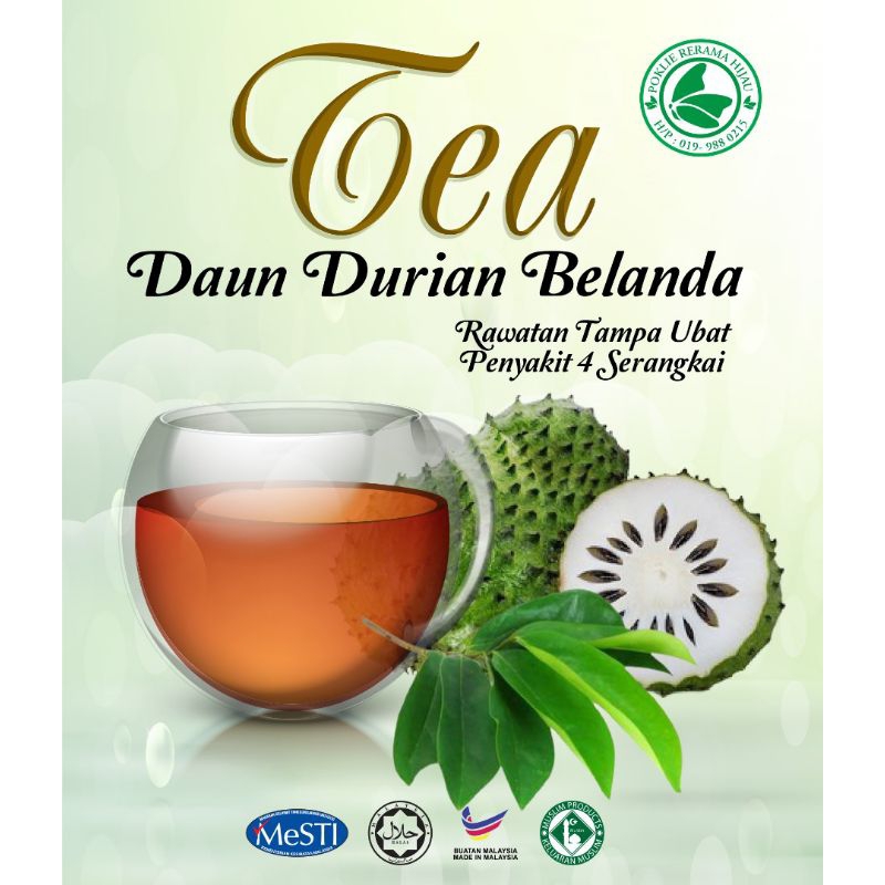 Teh Daun Durian Belanda Asli sgt Berkesan Atasi 5 Serangkai {8u ...