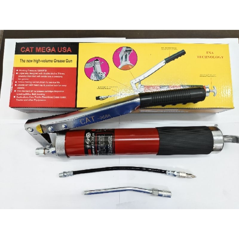 (1SET) GREASE GUN DOUBLE PISTON (9688) | Shopee Malaysia