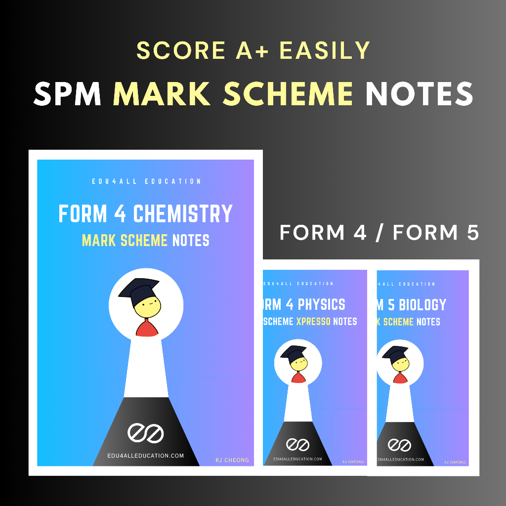 A+ SPM Form 4 / Form 5 Mark Scheme Notes Physics Chemistry Biology KSSM ...