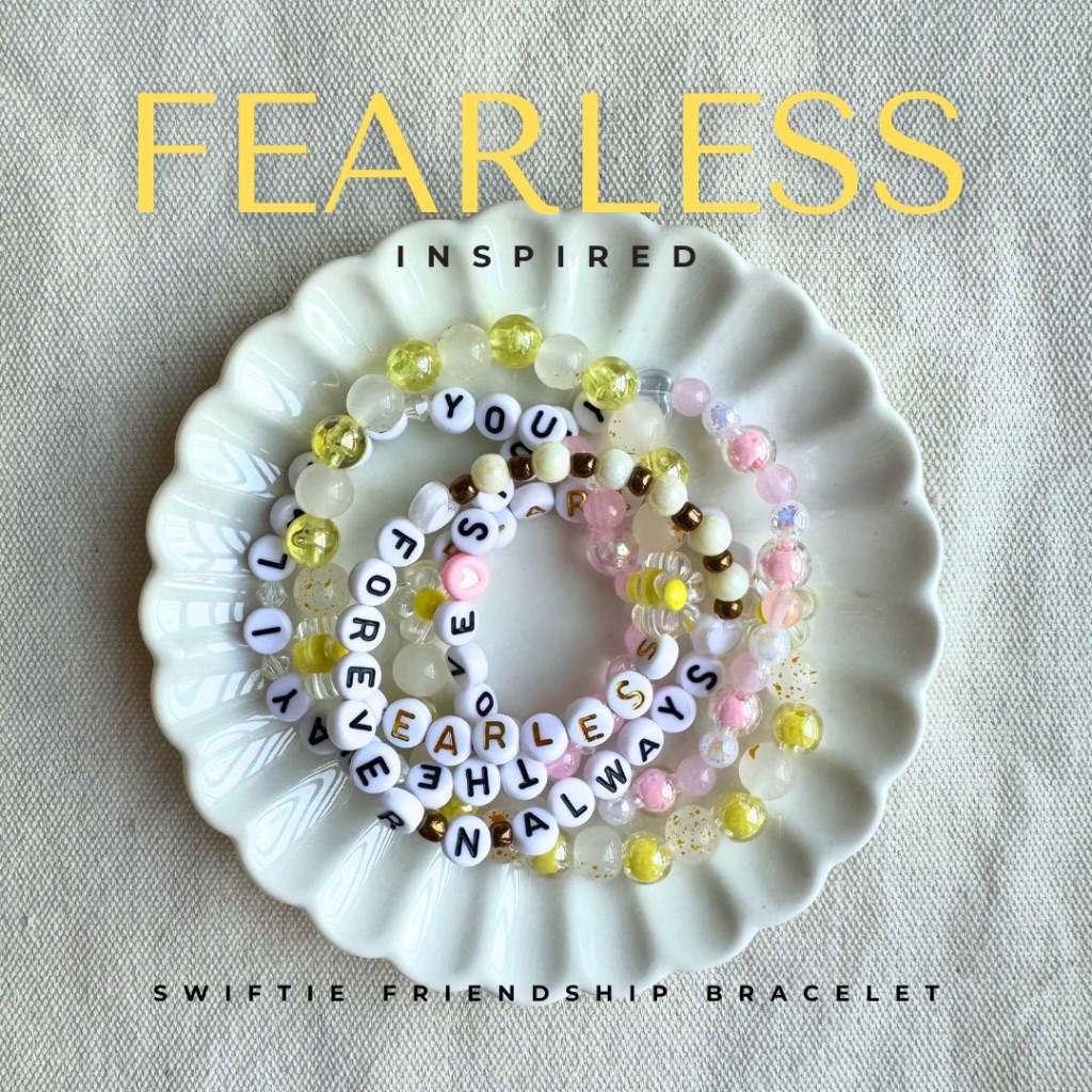 Taylor Swift inspired FEARLESS era friendship bracelet for swiftie ...