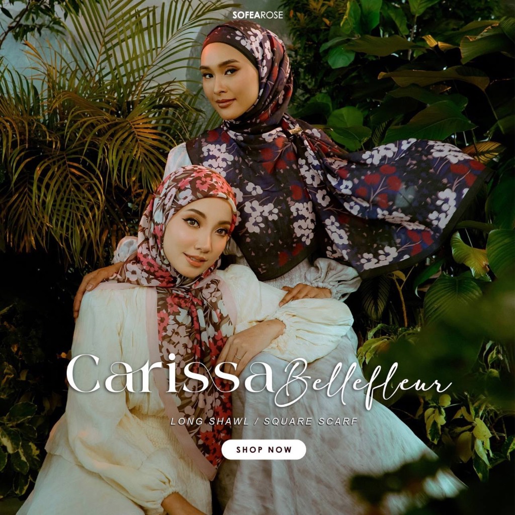 💙 Carissa Bellefleur Bawal Square Scarf or Shawl by Sofearose 💙 Cotton ...