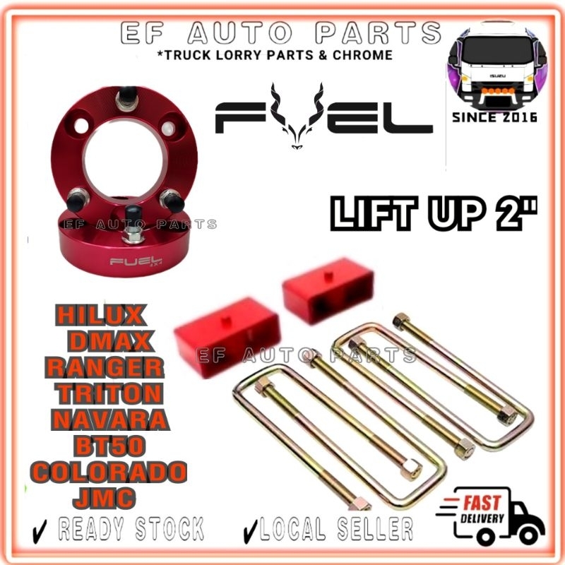 FUEL4X4 LIFT UP 2" HILUX VIGO REVO RANGER T6 T7 NAVARA D40 TRITON BT50 ...