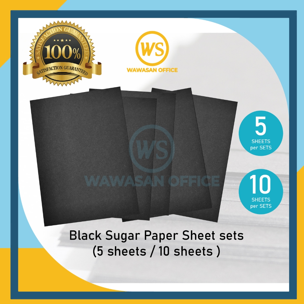 Black Sugar Paper / Black Paper / Construction Paper / Art Paper ...