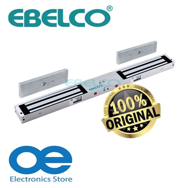 EBELCO 600D-LED Door Access 600lbs Double Electro Magnetic Lock With LED Electromagnetic Lock ...