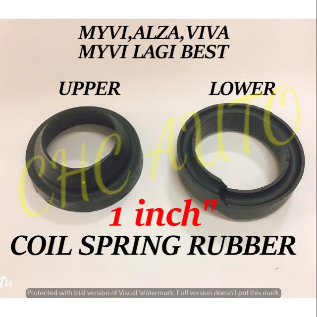 COIL SPRING RUBBER (REAR-LOWER)(REAR-UPPER) 1 INCH PERODUA MYVI,VIVA ...