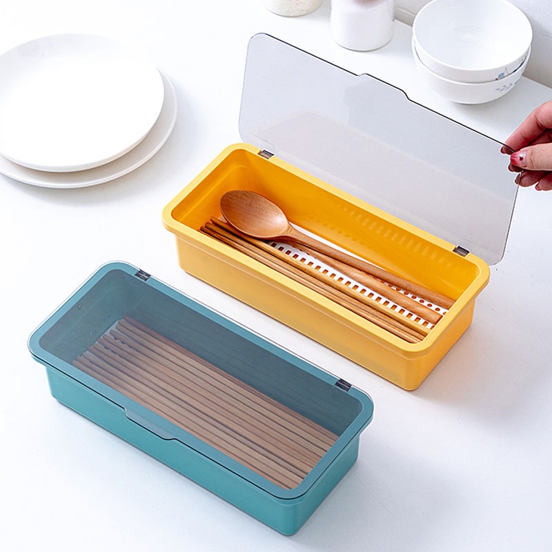 YQ Transparent Dustproof Covered Plasti Storage Box Plastic Tray with ...