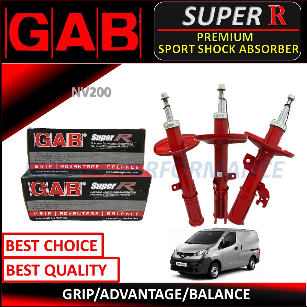 SET ORIGINAL GAB SUPER R ABSORBER DEPAN/FRONT ABSORBER NV200 ( 2009 ...