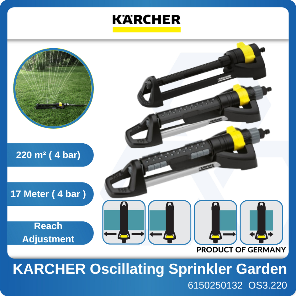 KARCHER Oscillating Sprinkler Garden Watering System OS3.220 OS5.320S ...