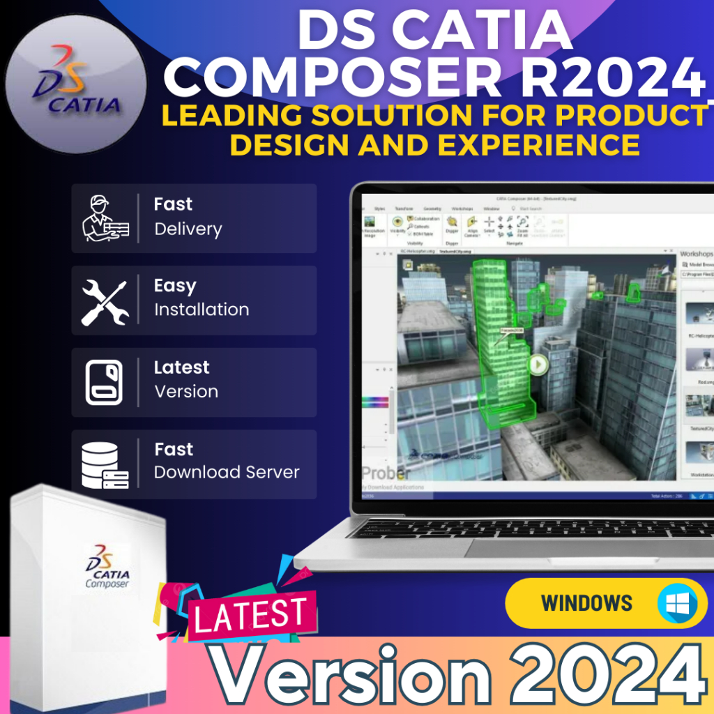 DS CATIA Composer R2024 - Leading Solution for Product Design and Experience | Windows | Shopee ...