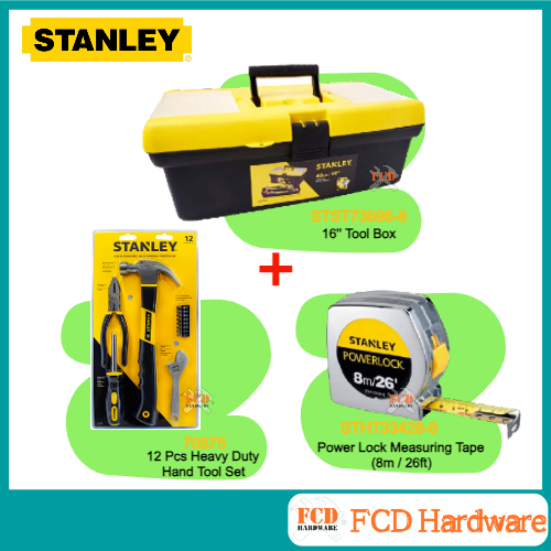 STANLEY HAND TOOL SET B [STST73696-8 + 70-875 + STHT33428-8] TOOL BOX ...