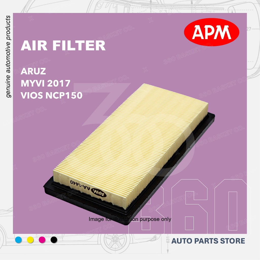 APM AIR FILTER PERODUA ARUZ NEW MYVI D20N 17801-20R01 (PENAPIS UDARA ...