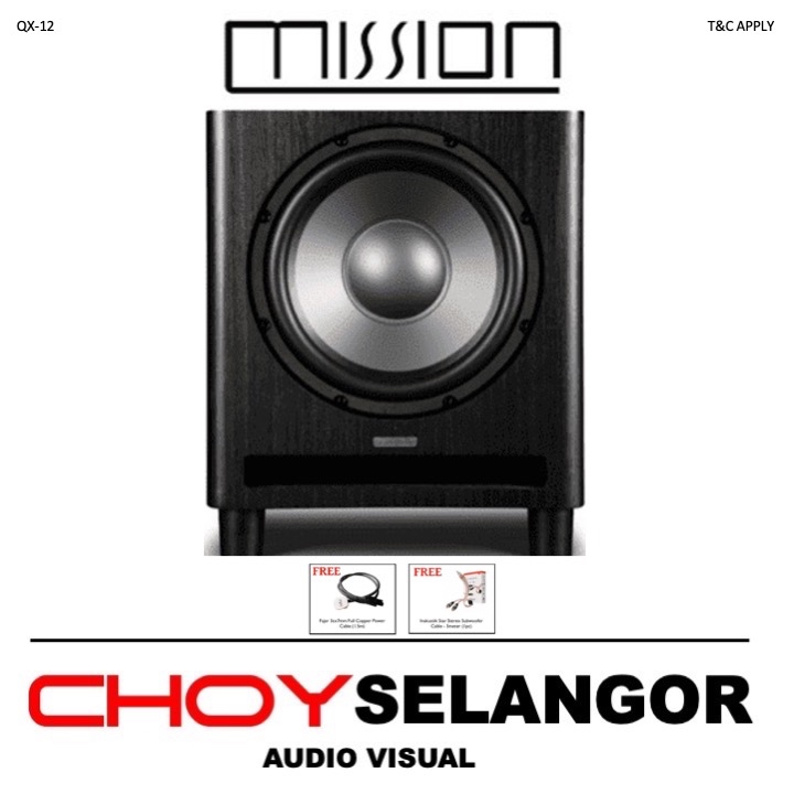Mission QX-12 SUB 12″ Active Subwoofer + FREE GIFT | Shopee Malaysia