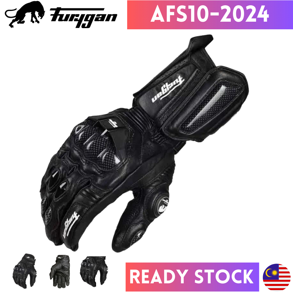 Jaguar Furygan AFS10 Gloves Leather Motorcycle Riding Anti-fall Gloves ...