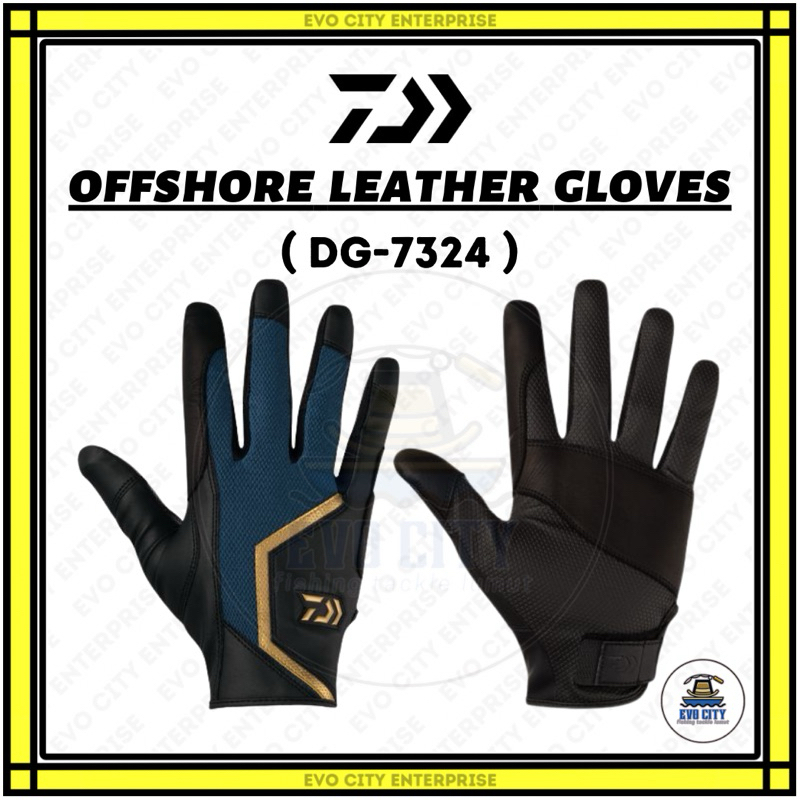 Daiwa Offshore Leather Gloves ( DG-7324 ) | Shopee Malaysia