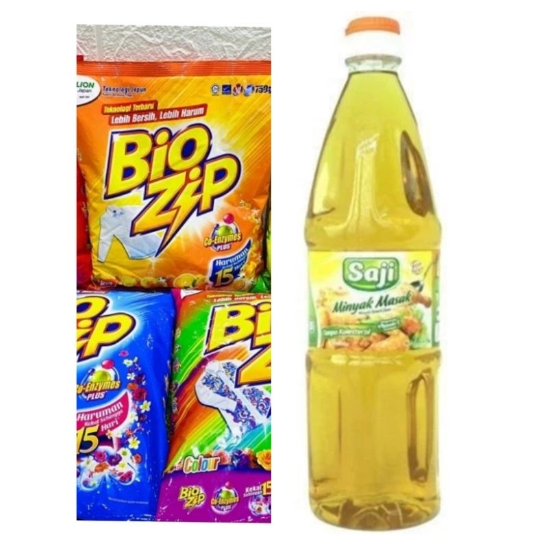 (FREE SHIPPING SM) 🔥BIO ZIP / TOP / DAIA DETERGENT 750g + MINYAK MASAK ...