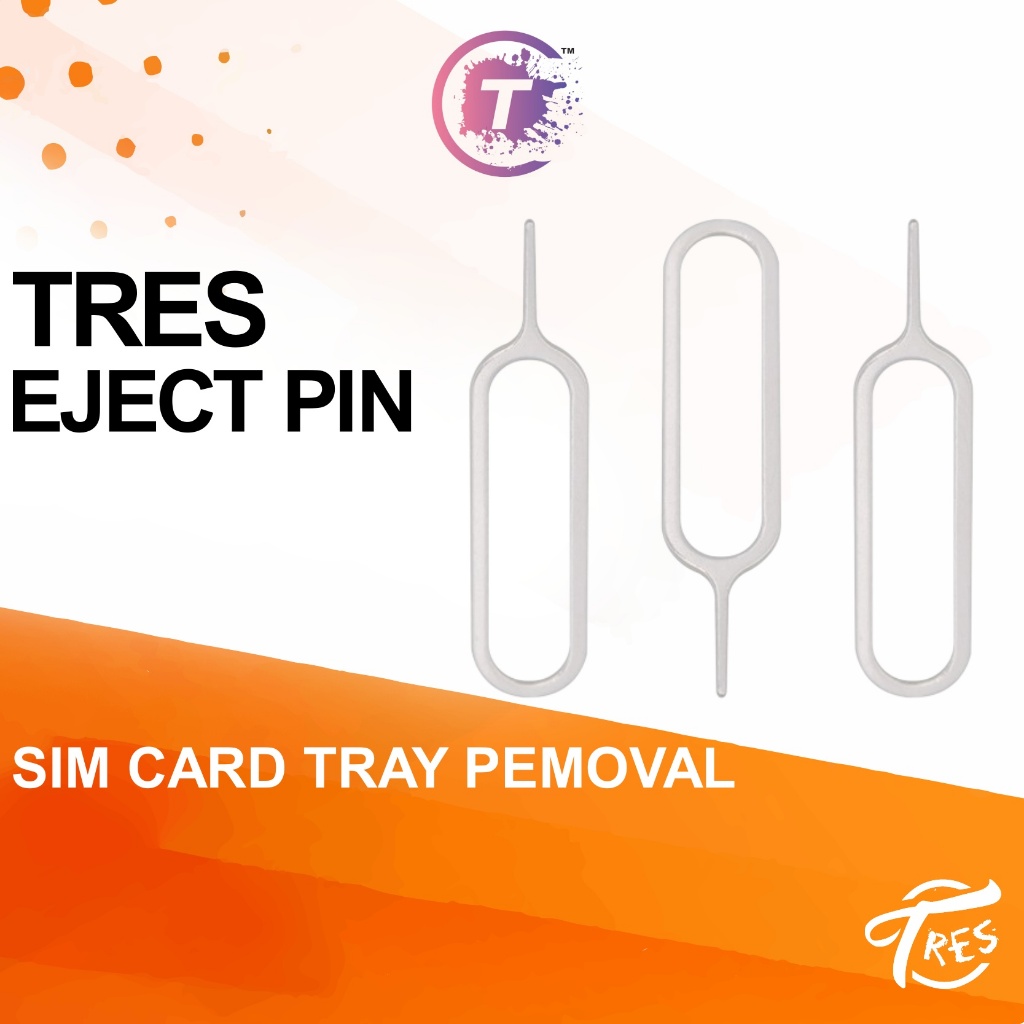 Tresgadget Metal Sim Card Tray Removal Eject Pin (5 Pcs) | Shopee Malaysia