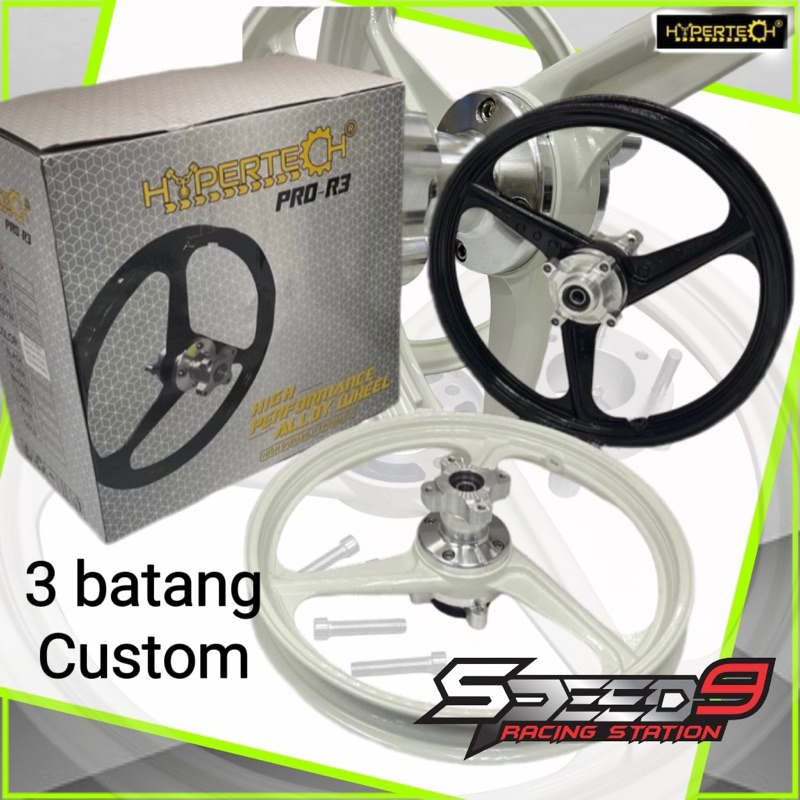 hypertech sport rim R3 3batang custom open hub y15 y16 3L 3 batang ...