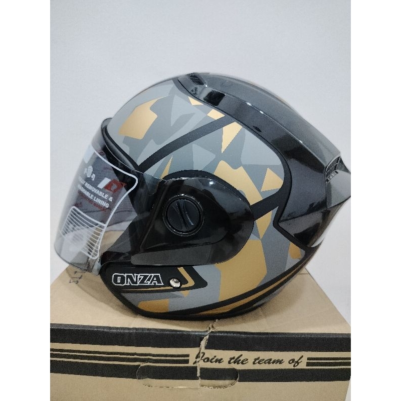 MOTORCYCLE HELMET TOPI KELEDAR MOTOSIKAL ONZA HELMET WITH KHI DESIGN ...