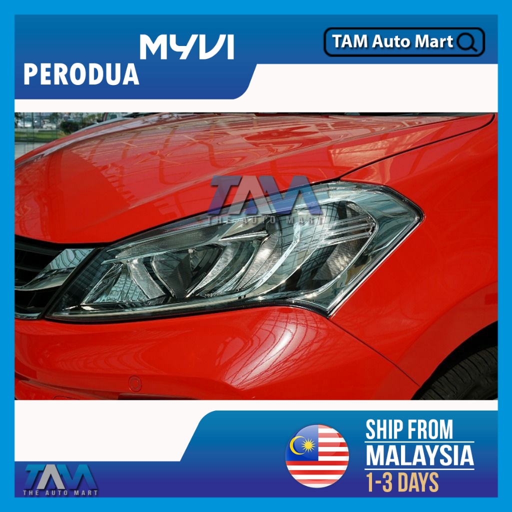 Perodua Myvi M800 2017 - 2021 Exterior Cover Headlamp Plastic Cover Car ...