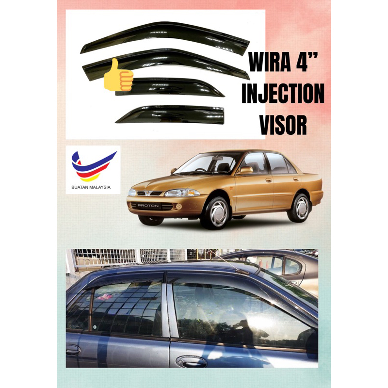 PROTON WIRA 4” WIRA INJECTION VISOR MADE IN MALAYSIA VS062 | Shopee ...