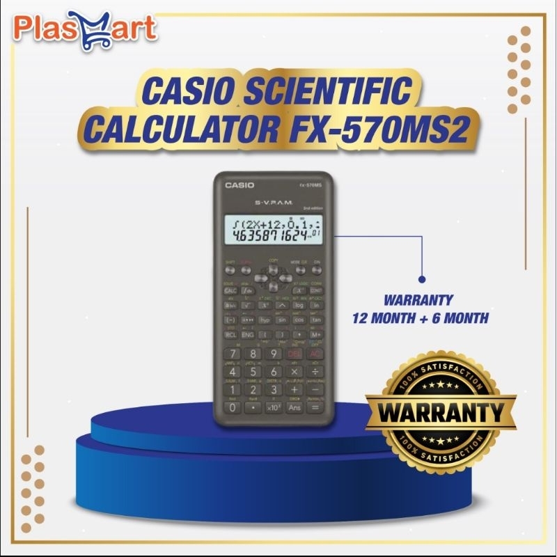 [Original] CASIO SCIENTIFIC CALCULATOR FX-570MS 2nd EDITION (18 Months ...
