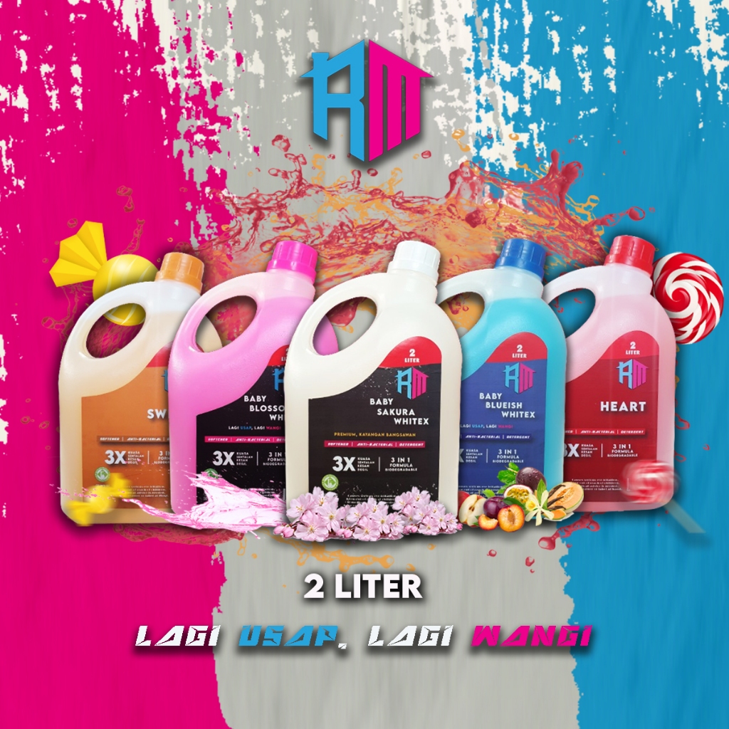 SABUN DOBI LAUNDRY LIQUID DETERGENT RUMAH MANIS 2L (PEWANGI + PELEMBUT ...
