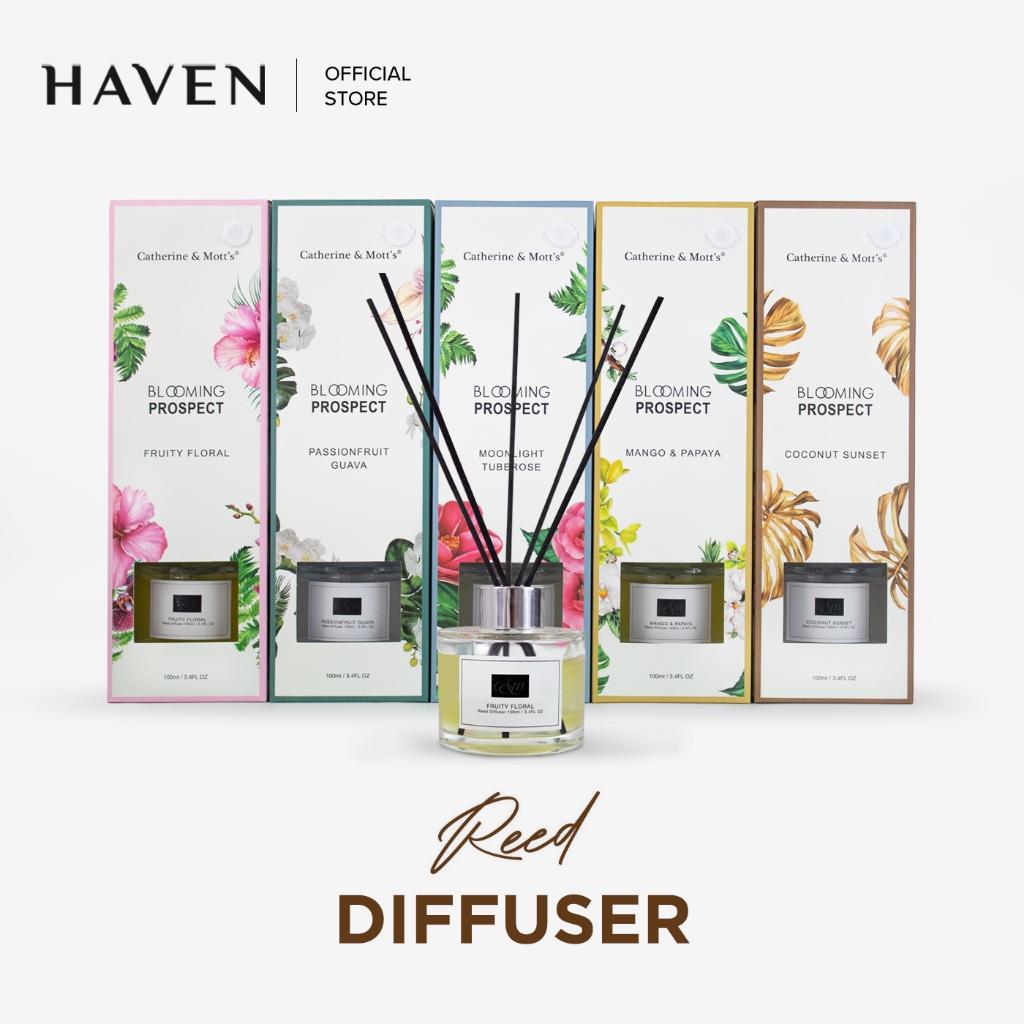 Catherine & Mott's Scented Reed Diffuser 100ml (Non Alcohol Based ...