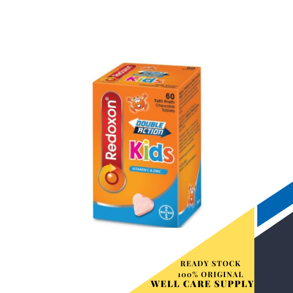 REDOXON KIDS DOUBLE ACTION VITAMIN C & ZINC CHEWABLE TABLET 60’s Tutti ...