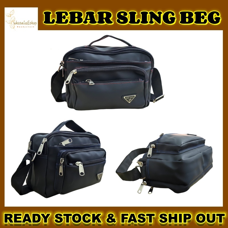 BEG SILANG LELAKI KAIN TEBAL & TAHAN LASAK BEG BERNIAGA BIG SAIZ Men ...