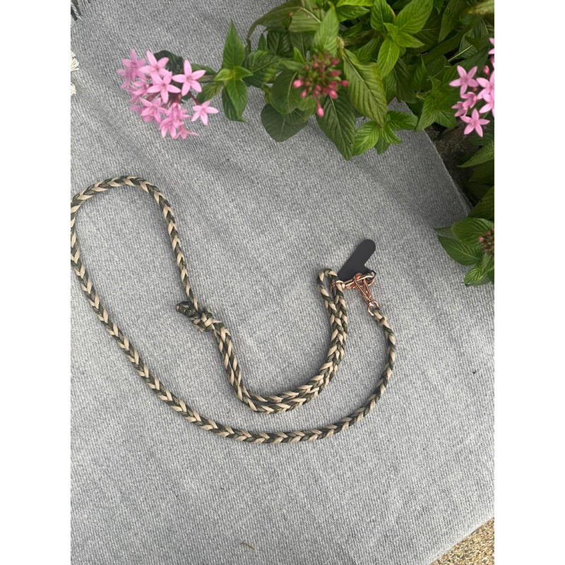 Handcrafted Simple Duo function Paracord handphone strap (crossbody and ...