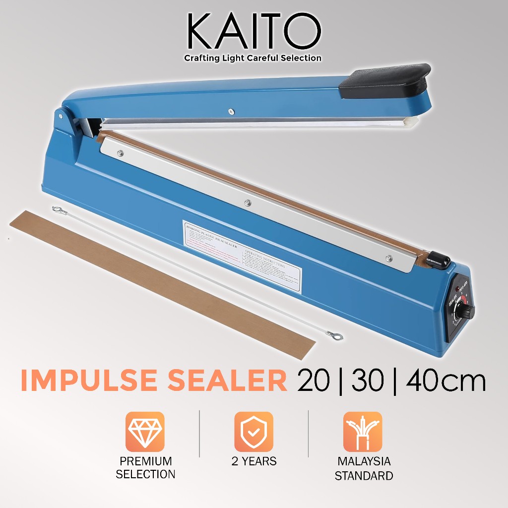 Impulse Sealer Machine 封口机 Foil Kraft Paper Bag Mesin Plastik Sealing ...