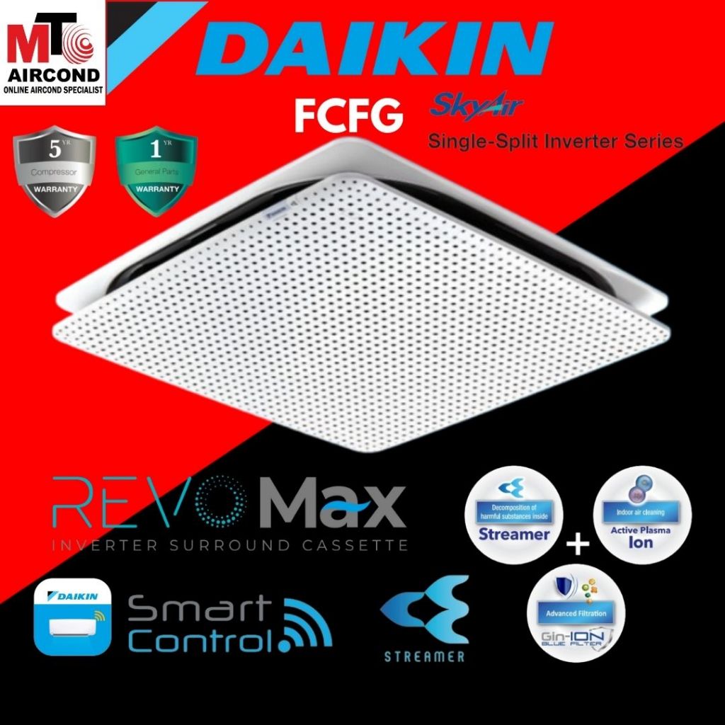 [MTO] DAIKIN INVERTER CEILING CASSETTE AIR CONDITIONER FCFC/FCFG REVO ...
