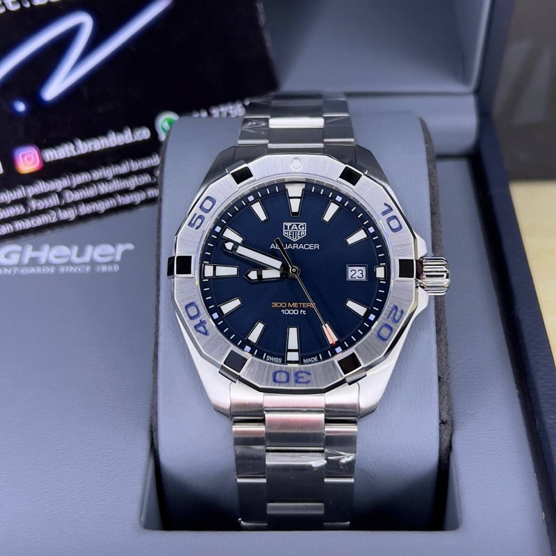 TAG HEUER AQUARACER QUARTZ BLUE DIAL WBD1112.BA0928 41MM | Shopee Malaysia