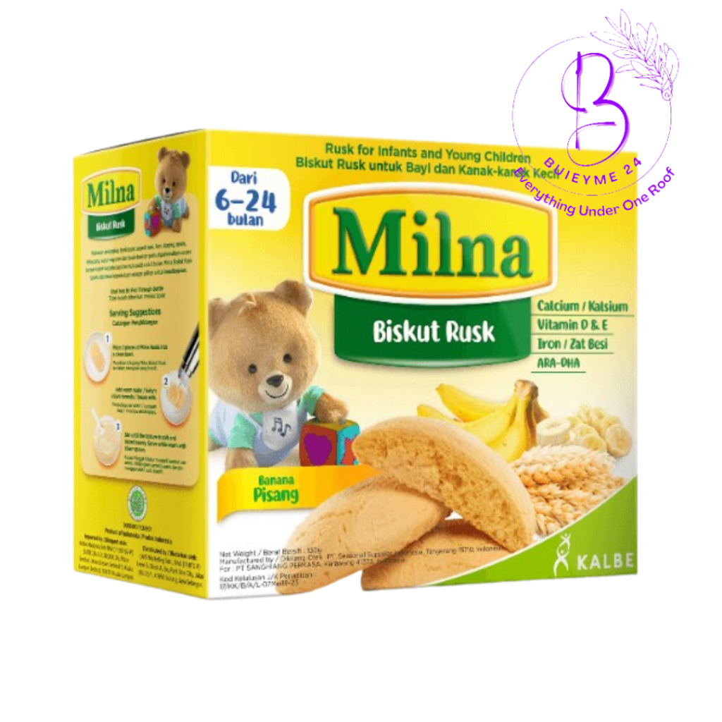 [READY STOCK] Milna Rusk Biscuits Original 6 - 24 Months 130g | Shopee ...