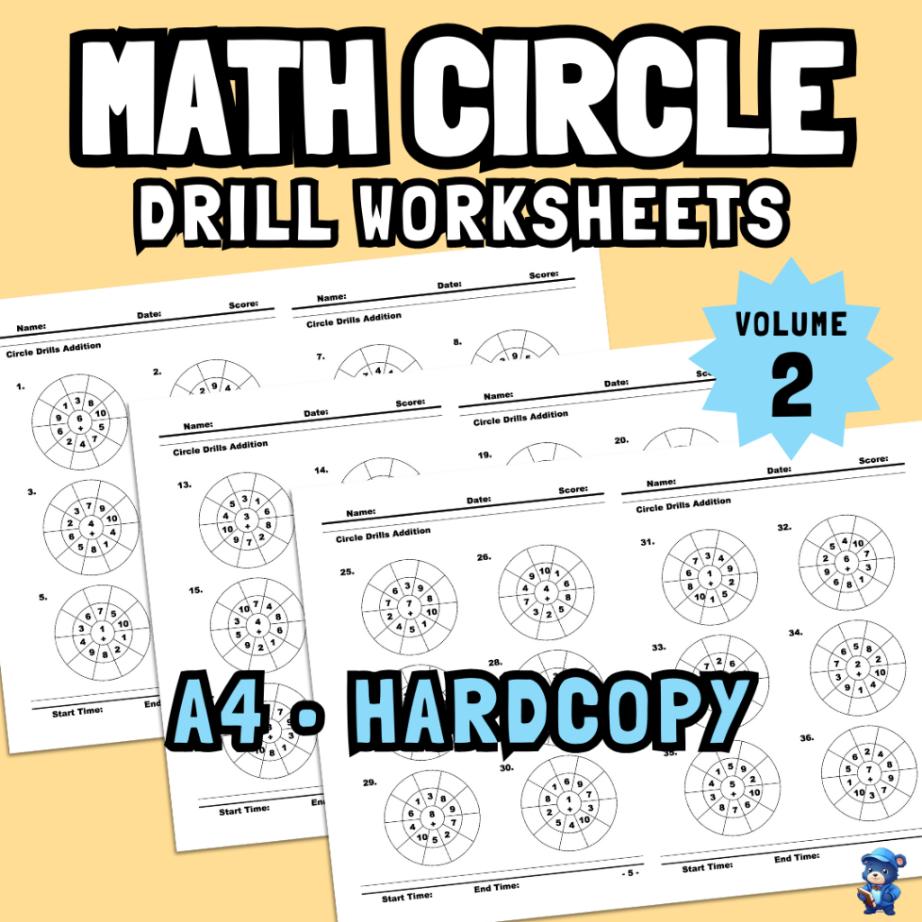 [Hardcopy] Mathematics Circle Exercise for Kids Volume 2 | Printed ...