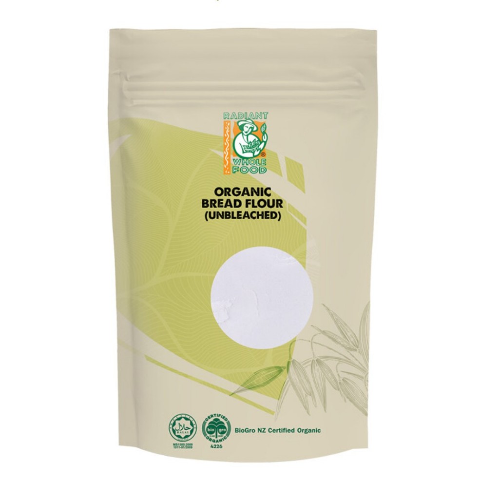 ( BUY 1 FREE 1) Radiant Organic Unbleached Bread Flour 1kg ' HALAL ...