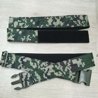 TALI PINGGANG VELCRO & TALI PINGGANG BUCKLE KLIP HIJAU DIGITAL | Shopee ...