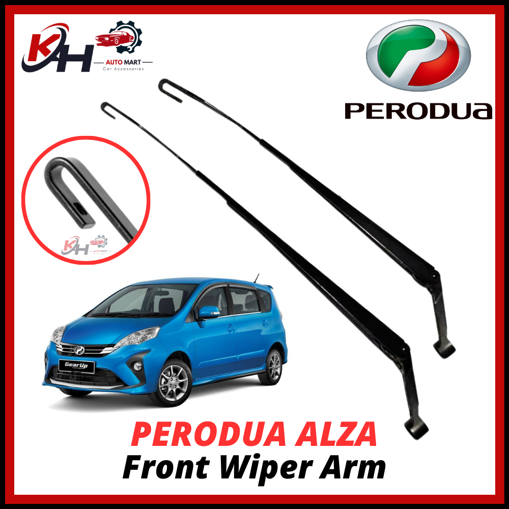PERODUA ALZA FRONT WIPER ARM LH RH SET (OEM) WIPER DEPAN KANAN KIRI ...