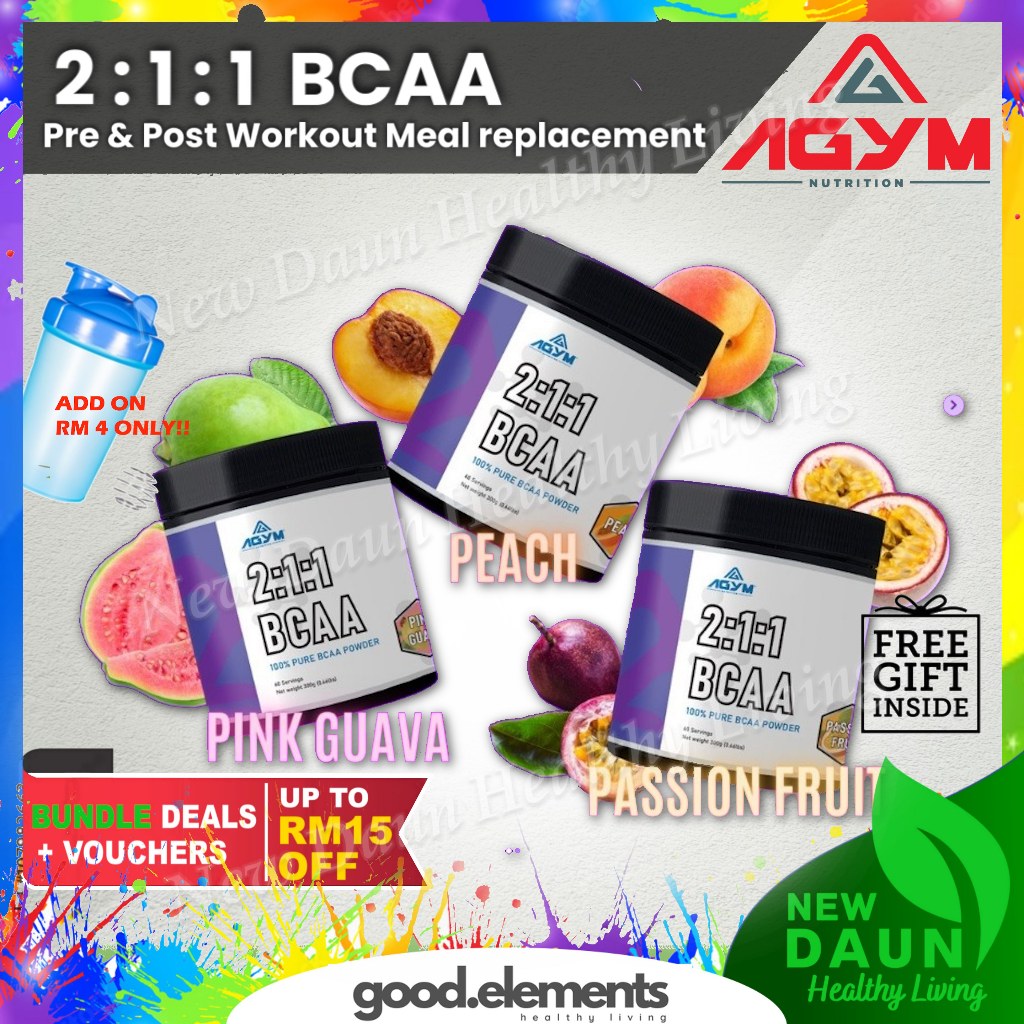 AGYM NUTRITION BCAA 2:1:1 100% Pure Unflavoured GREAT MUSCLE | Shopee ...
