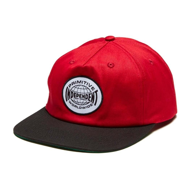 Primitive x Independent Snapback Cap 6-Panel Cap (Red/Black) | Shopee ...