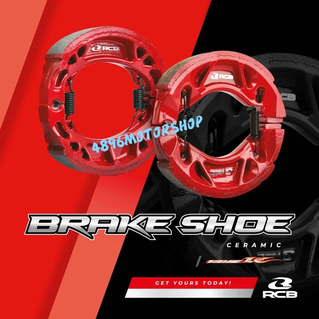 RACING BOY RCB CERAMIC BRAKE SHOE HONDA EX5 DREAM WAVE 100 110 125 GBO ...